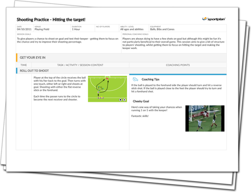 Shooting Practice - Hitting the target! | Hockey | Sportplan