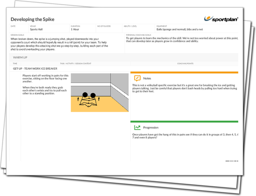 Developing the Spike | Volleyball Lesson Plan | | Sportplan