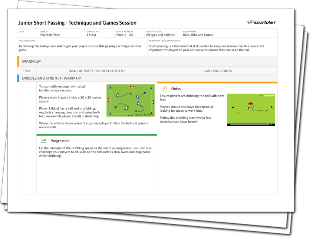 Junior Short Passing - Technique and Games Session | | Sportplan
