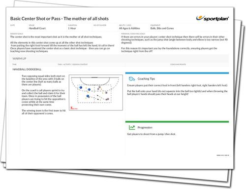 Basic Center Shot or Pass - The mother of all shots | | Sportplan