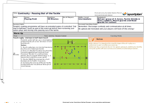 Continuity - Passing Out of the Tackle | Rugby Lesson | Sportplan