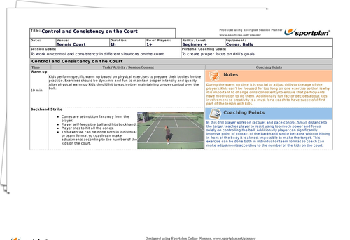 Control and Consistency on the Court | Tennis Lesson | Sportplan