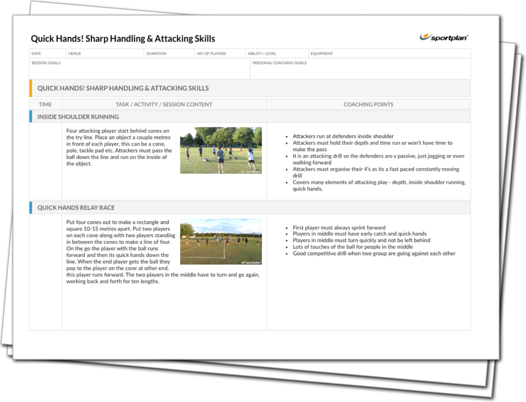 Quick Hands! Sharp Handling & Attacking Skills | | Sportplan