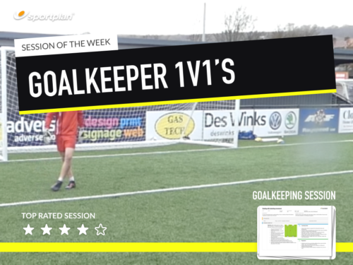 Goalkeeper 1v1's | Football Lesson Plan | Session | Sportplan