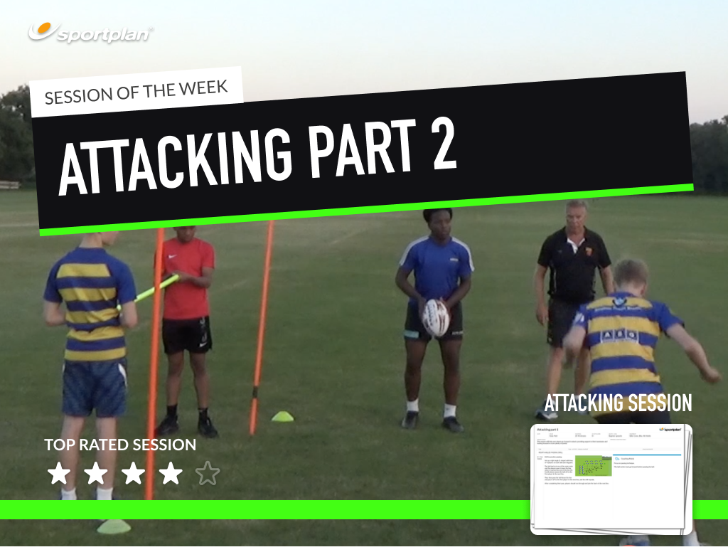 Attacking - Part 2 | Rugby Lesson Plan | Session Plan | Sportplan