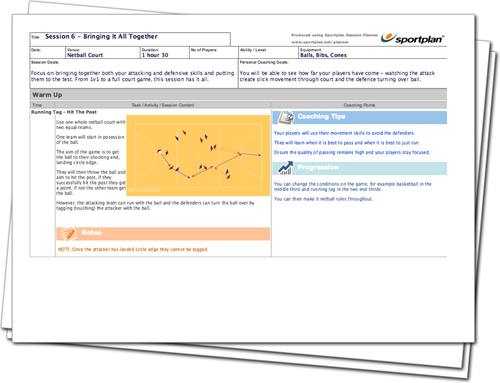 Session 6 - Bringing It All Together | Netball Lesson | Sportplan