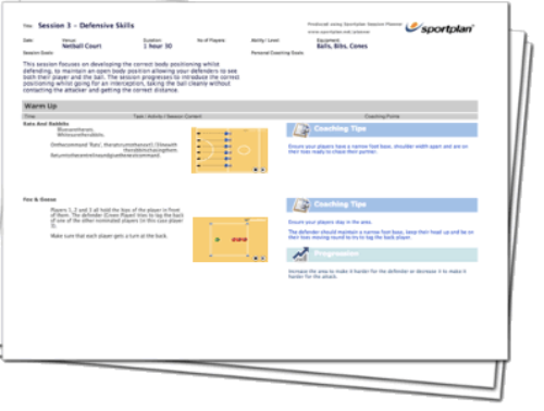 Session 3 - Defensive Skills | Netball Lesson Plan | | Sportplan