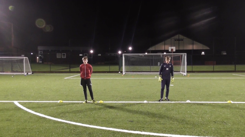 The Kneeling Block Goalkeeping - Football Drills, | Sportplan
