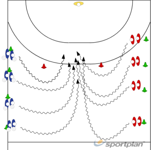 large group shooting drill 1 560 complex shooting | Sportplan