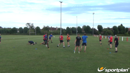 Square Drill - Continuous Attack Handling - Rugby | Sportplan
