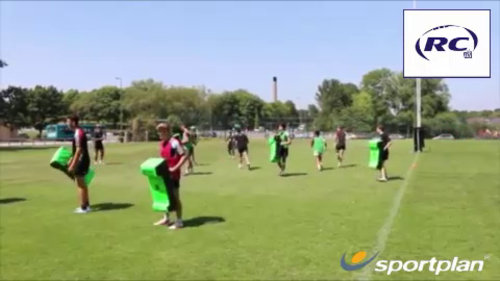 Pressure the Pass Handling - Rugby Drills, Rugby | Sportplan