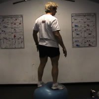 Swiss Ball Stand Core Strength - Agility Drills, | Sportplan
