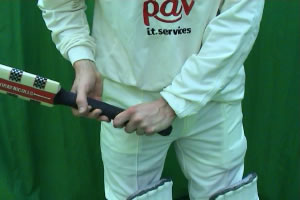 Bat Grip - Side view. Techniques - Cricket Drills, | Sportplan
