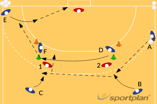 Wing Shot 1 562 shooting wing player - Handball | Sportplan