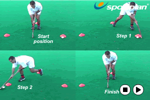 Reverse stick Drag stage 3 Session Videos - Hockey | Sportplan