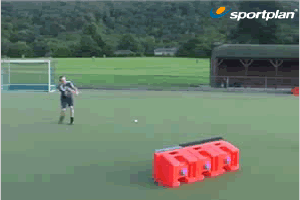 Self pass and receive the ball to score Rebound Blocks | Sportplan