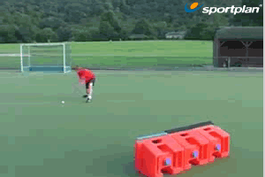 Self pass and score Rebound Blocks - Hockey Drills, | Sportplan