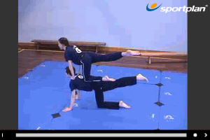 Kneeling on a box base Key 5 2 Balances and Bases - | Sportplan