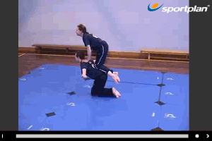 Kneeling on a low right angled base Key 5 2 Balances | Sportplan