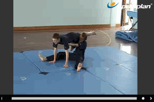 Lying on a straddle sit base Key 5 2 Balances and | Sportplan