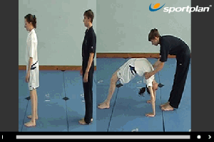 Shoulder stretches from a bridge Key 5 9 Assisted | Sportplan