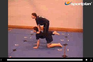 Kneeling on a box base Key 5 2 Balances and Bases - | Sportplan