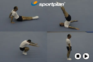 High Tuck Rock Backward Roll progression Key 2 content | Sportplan