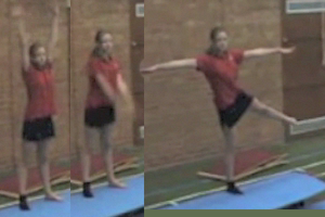 Calm down arm circles and single leg balance Key 2 | Sportplan