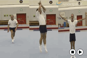 Running Jump to Full Twist Key 4 content trampette | Sportplan