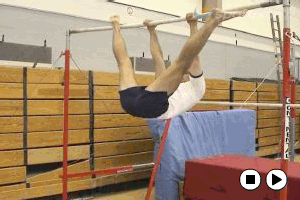 High Bar Straddle Key 4 Body conditioning - Gymnastics | Sportplan