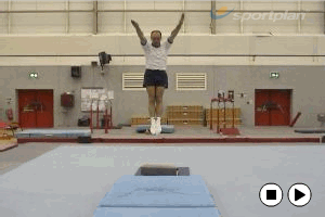 Key 4 Content Trampette Straight - Gymnastics Drills, | Sportplan