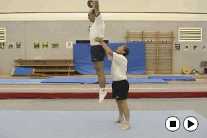 Assisted Straight Jump Key 4 Content Trampette | Sportplan