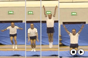 Low Straight Vault Key 4 Content Trampette Straight - | Sportplan