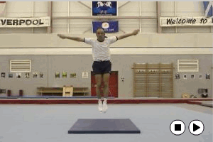 Short Run to Straight Jump Key 4 Content Trampette | Sportplan