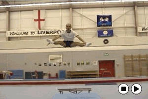 Straddle Jump from Trampette Key 4 content trampette | Sportplan