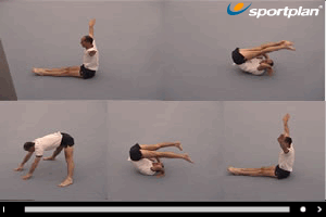 Back Straddle Roll reverse to Forward Straddle Roll | Sportplan