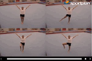 Movement between 'one point balances' Key 3 | Sportplan