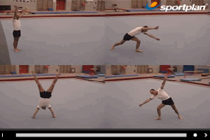 Cart Wheels Key 3 Wheels - Gymnastics Drills, | Sportplan