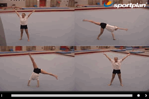 Cart Wheels Key 3 Wheels - Gymnastics Drills, | Sportplan