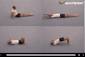 Modified Bridge Key 3 Body conditioning - Gymnastics | Sportplan