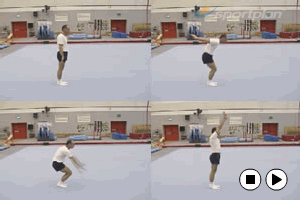 Jumping Arm Action Key 1 content jump & twist - | Sportplan