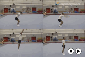 Jumping (2 -2 pattern) Key 1 content jump & twist | Sportplan