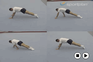 Front Support Walk Key 4 Body conditioning - | Sportplan