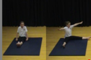 Sit to wide straddle sit Key 1 Body Conditioning - | Sportplan