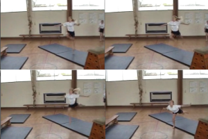 Jog and stag leap Key 3 Body Temperature Raising - | Sportplan