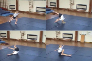 Teach Lunge into Forward Roll into Stag Leg Sit | Sportplan