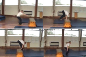 Straight-Leg Squat Vault in Pike Shape over low box | Sportplan