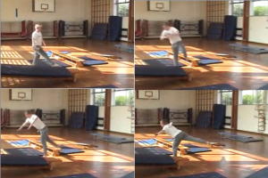 Teach Leap with Inward Half Twist one step into. Key 3 | Sportplan