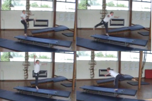 Develop Linkage of Leaping Actions along a bench Key 3 | Sportplan