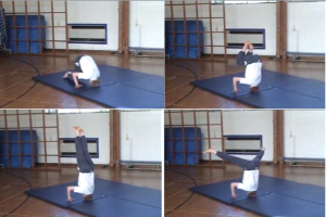 Headstand with straddle Key 3 Headstand - Gymnastics | Sportplan